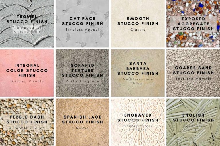 Common Types of Stucco Finishes – Recycled Plastic Furnishings